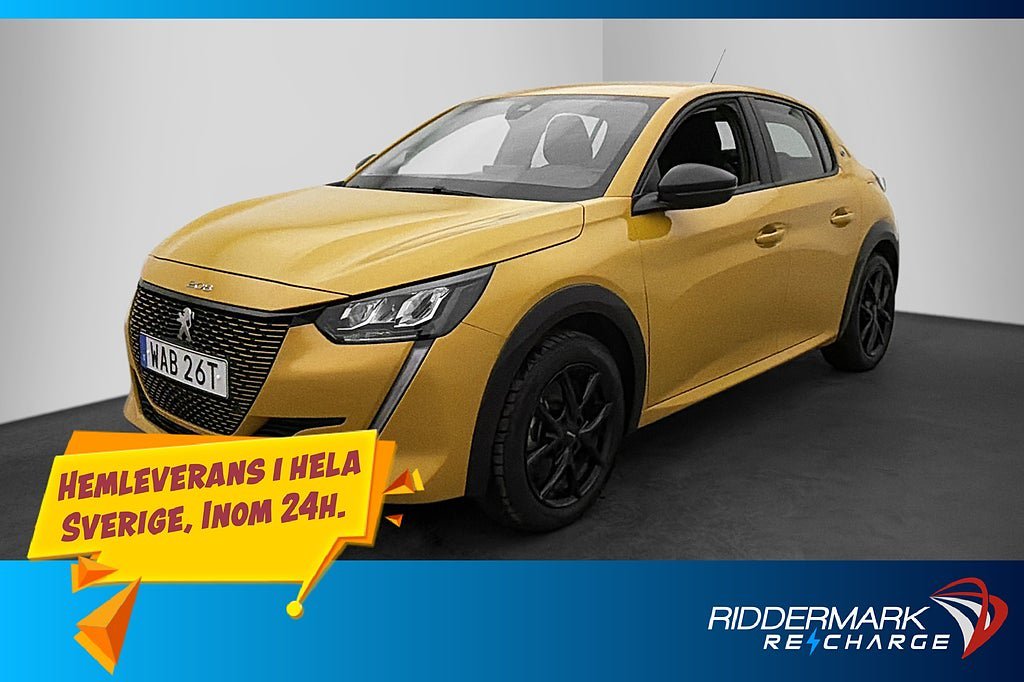 Peugeot e-208 50 kWh P-Sensorer CarPlay Farthållare 2022, Halvkombi ...