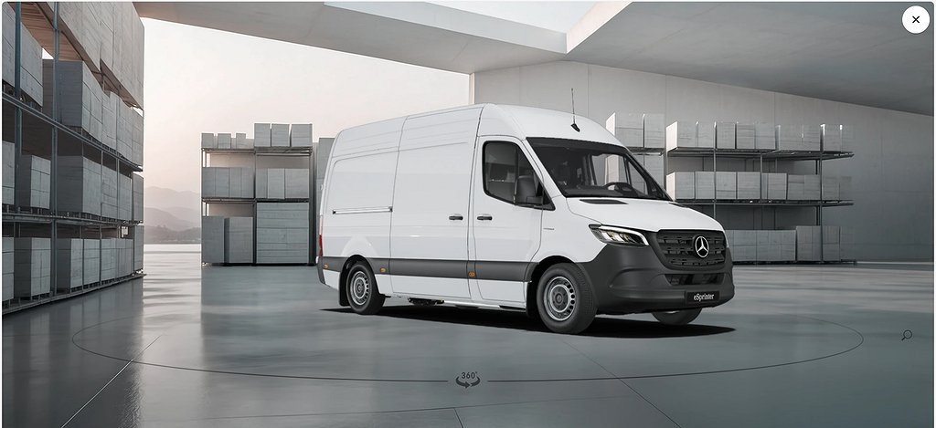 Mercedes-Benz eSprinter eSprinter 414 Skåp A2 PRO 2025, Transportbil ...